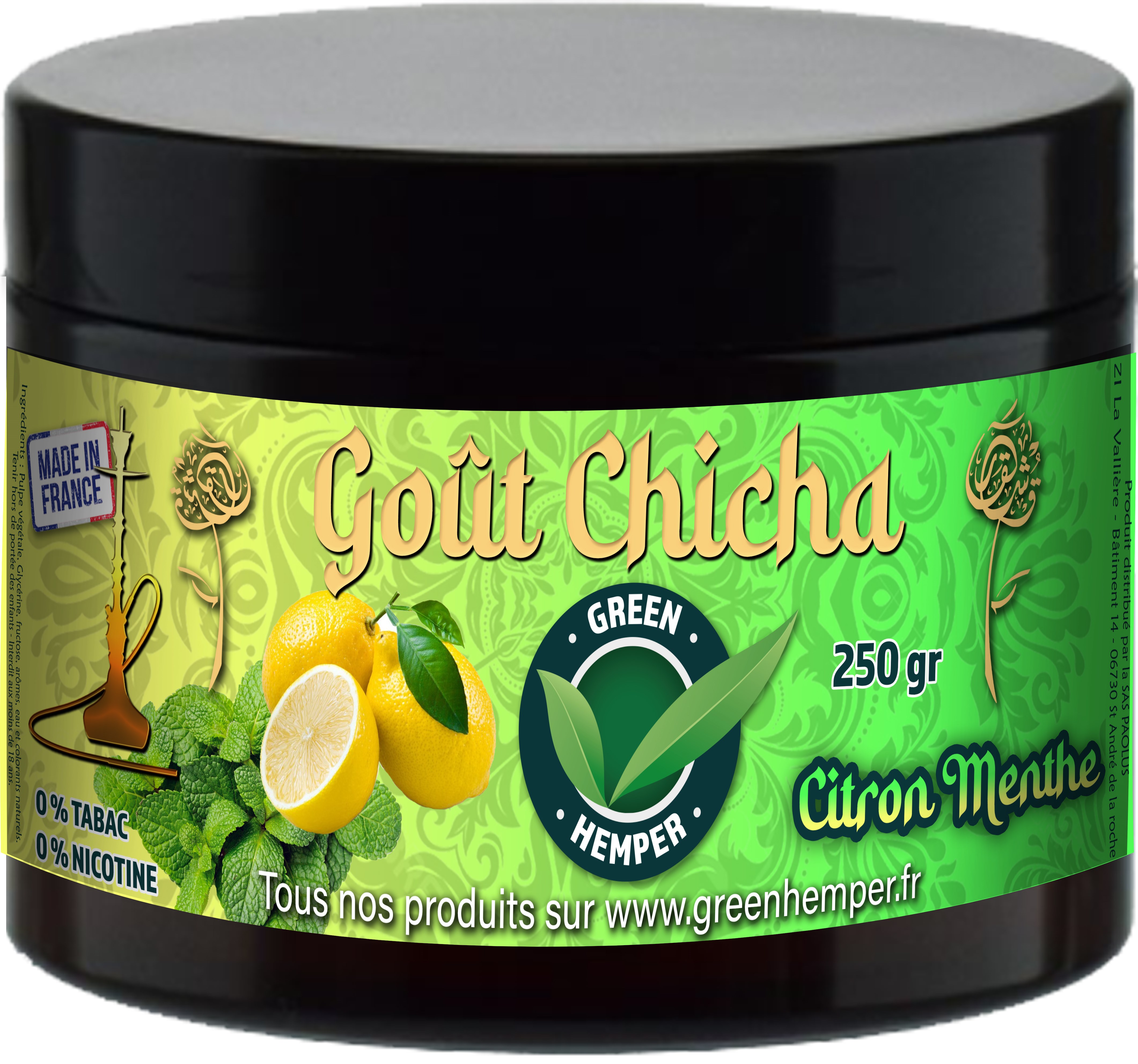 Goûts chicha - Green Hemper