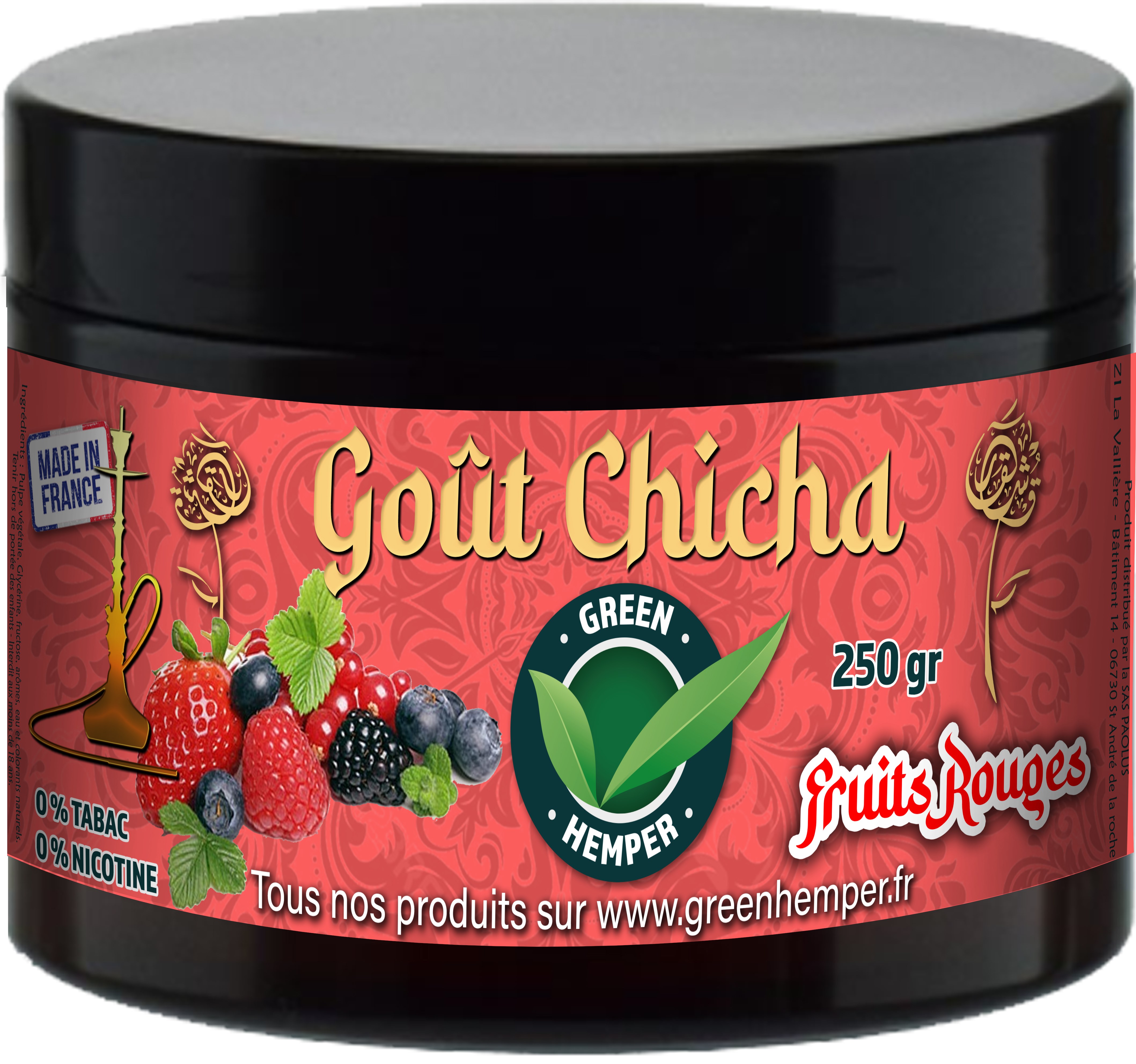 Goûts chicha - Green Hemper