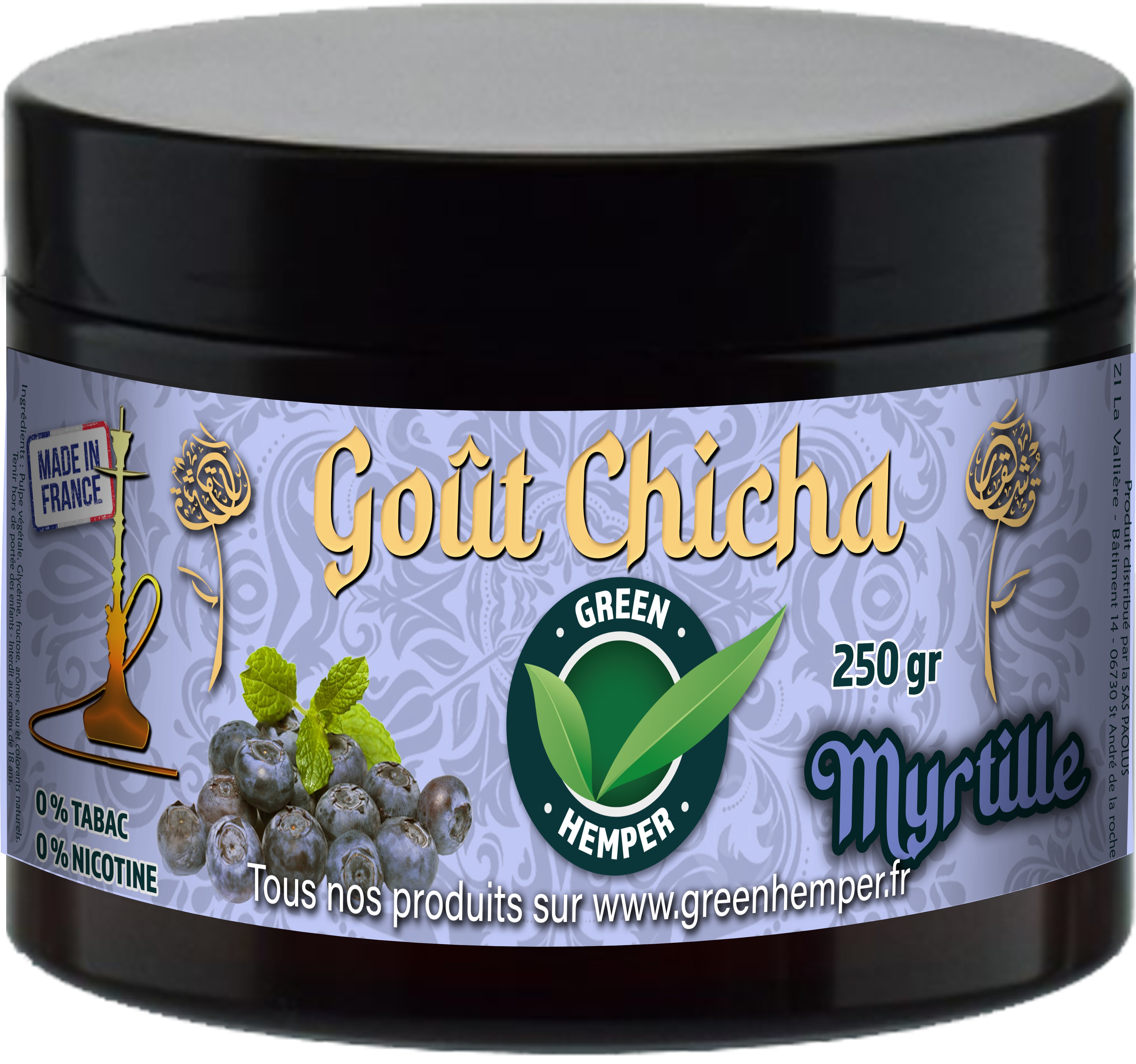 Goûts chicha - Green Hemper